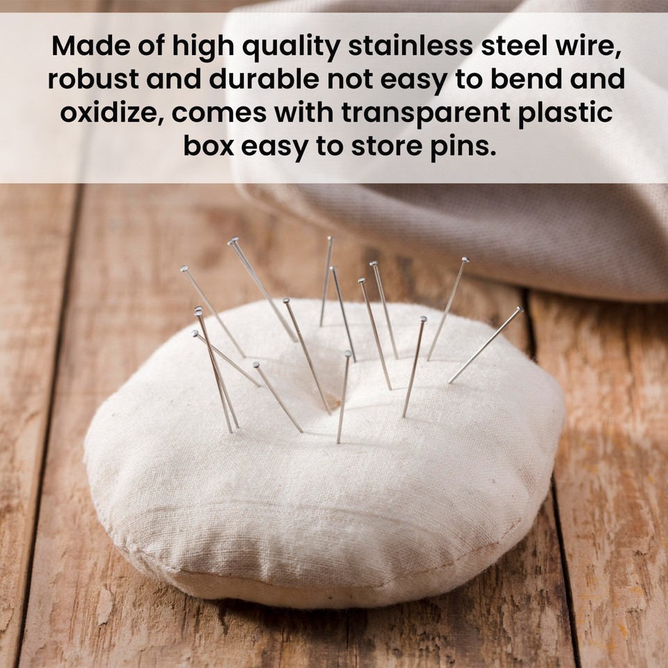 25g Straight Tailor Pins Sewing & Craft Pins with Storage Box for ...