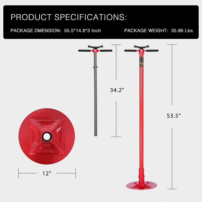 Underhoist Support Stand 3/4Ton Capacity Under Hoist Jack Stand Round ...