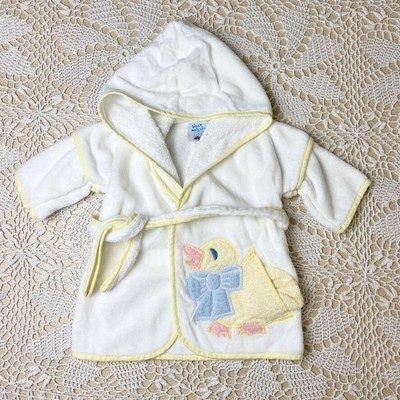 Vintage Silly Phillie Baby 12 Months Cotton Duck Hooded Bath Robe Wash ...