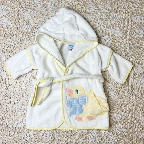 Vintage Silly Phillie Baby 12 Months Cotton Duck Hooded Bath Robe Wash ...