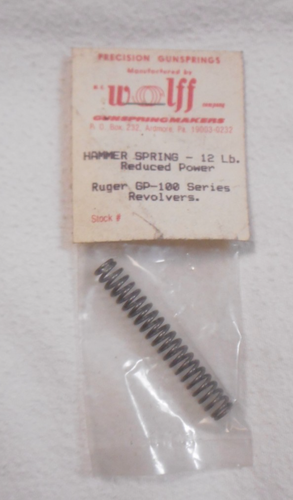 NOS Wolff Ruger GP-100 Revolver 12lb Hammer Spring Reduced Power ...