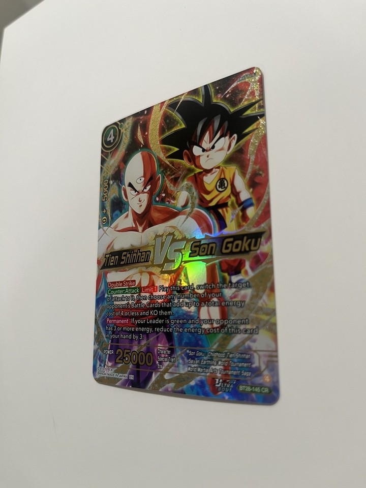 Dragon Ball Masters Prismatic Clash Tien Shinhan VS Son Goku BT28-145 ...