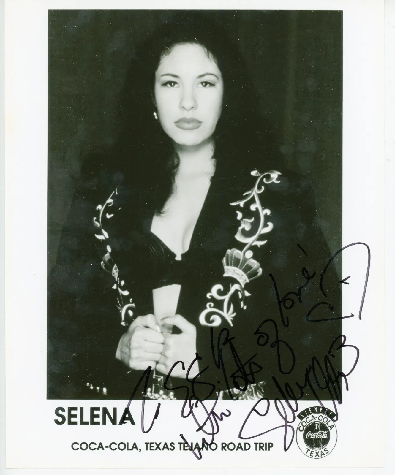 SELENA QUINTANILLA SIGNED PHOTO AUTOGRAPH ORIGINAL SIGNATURE MEXICO ...