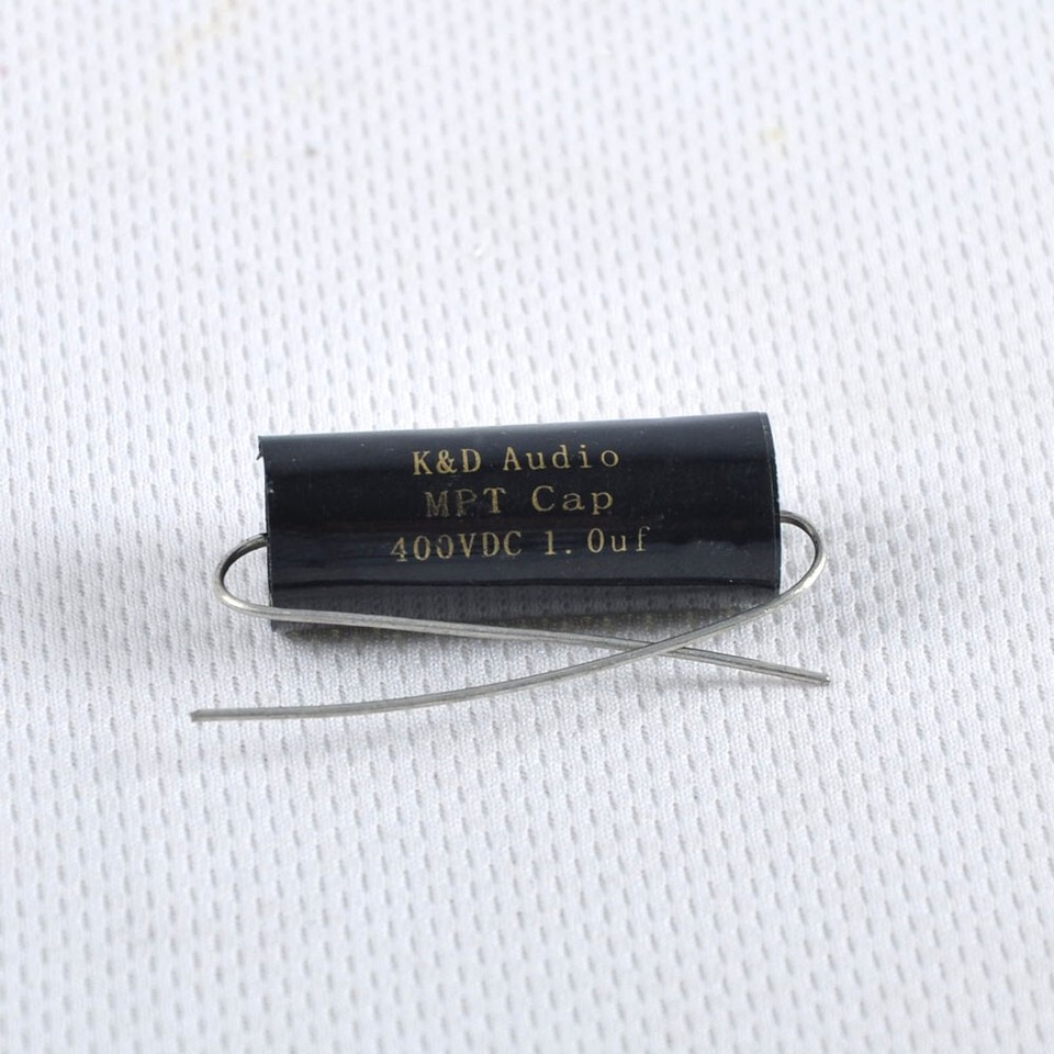 2pcs MPT 1.0uF 400V DC Audio Grade Axial Capacitor Amp HIFI Tube ...