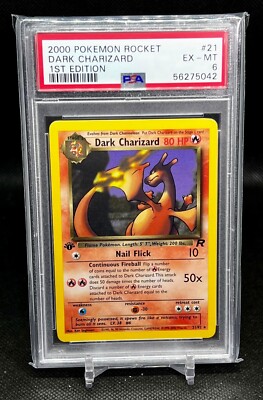 2000 Pokemon Rocket Dark Charizard 1st Edition #21 PSA 6 EX-MT | eBay