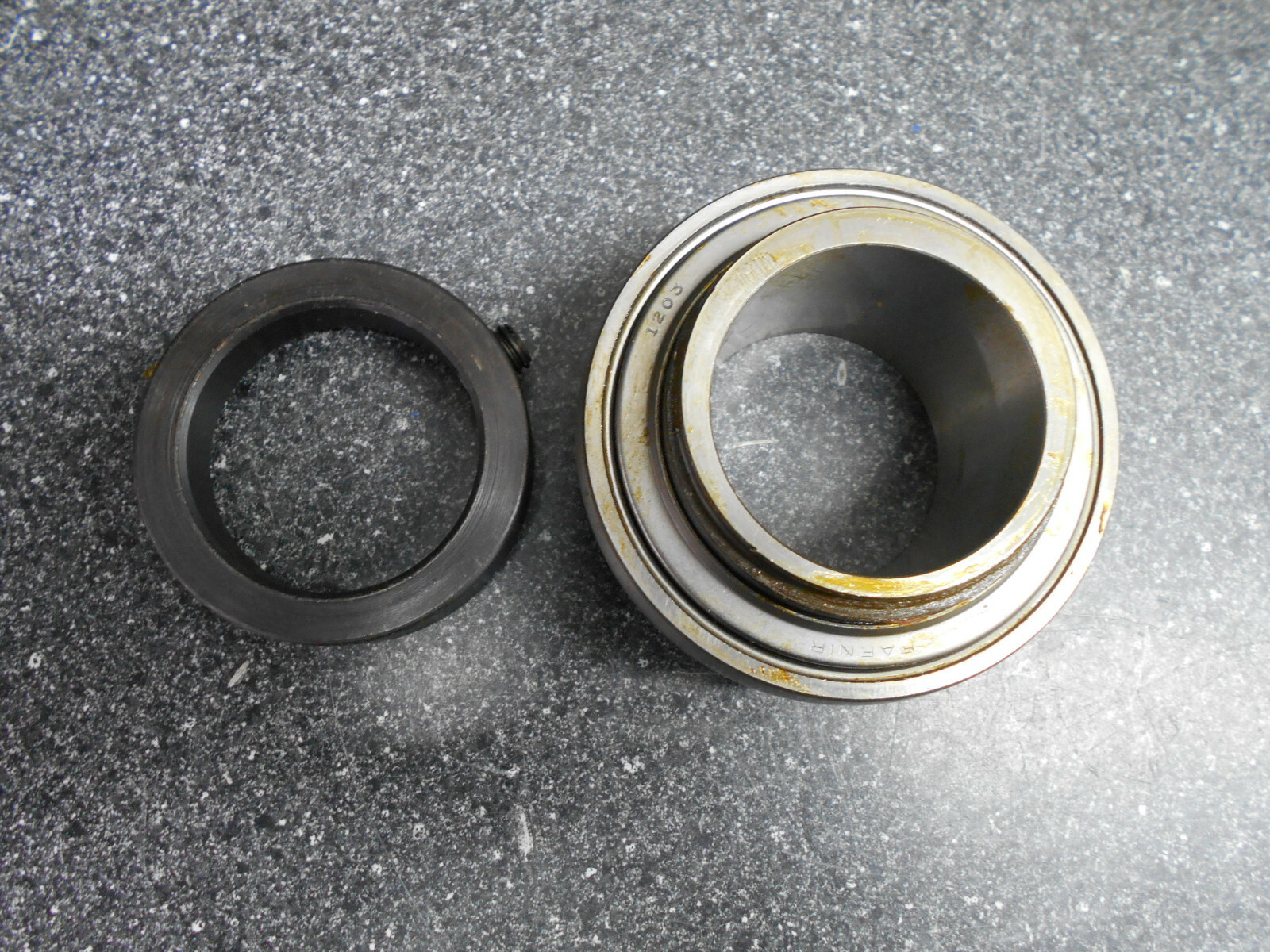 FAFNIR G1203KRRB+COL INSERT BEARING W/ COLLAR 2.1875 BORE DIA. MAX RPM ...