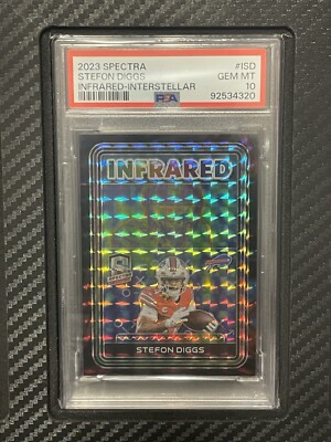 2023 PSA 10 Stefon Diggs #ISD Infrared Interstellar #/50 2023 Panini ...