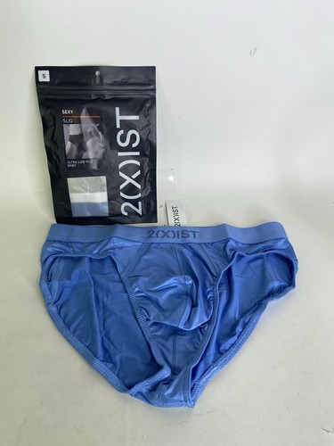 2xist Sexy Sliq Ultra Low Rise Brief Underwear Lichen Blue Mens Size S ...