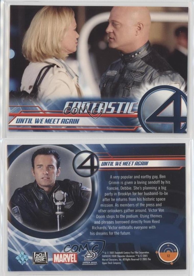 2005 Upper Deck Entertainment Marvel Fantastic 4 Until We Meet Again ...