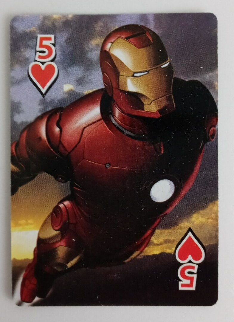 2008 Marvel Iron Man Playing Card 5 Hearts | eBay