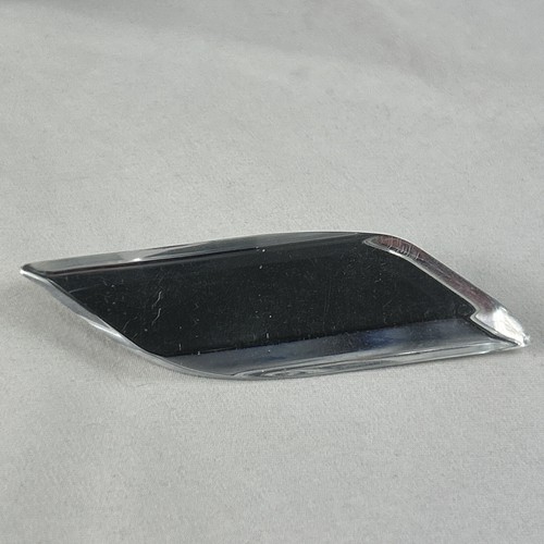 Mirrored Bar Pin Brooch 3”x1” Silver Plastic Beveled Slanted | eBay