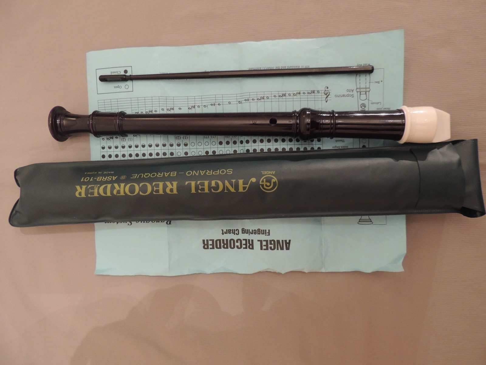 Angel Recorder Soprano- Baroque ASRB- 101 With Case | eBay