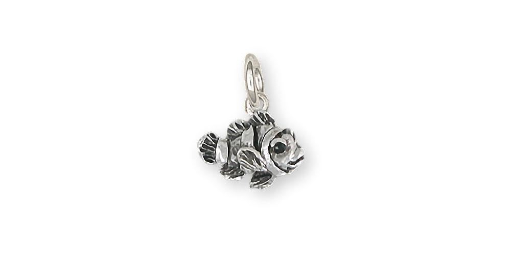 Clownfish Charm Jewelry Sterling Silver Handmade Clownfish Charm CLF1-C ...