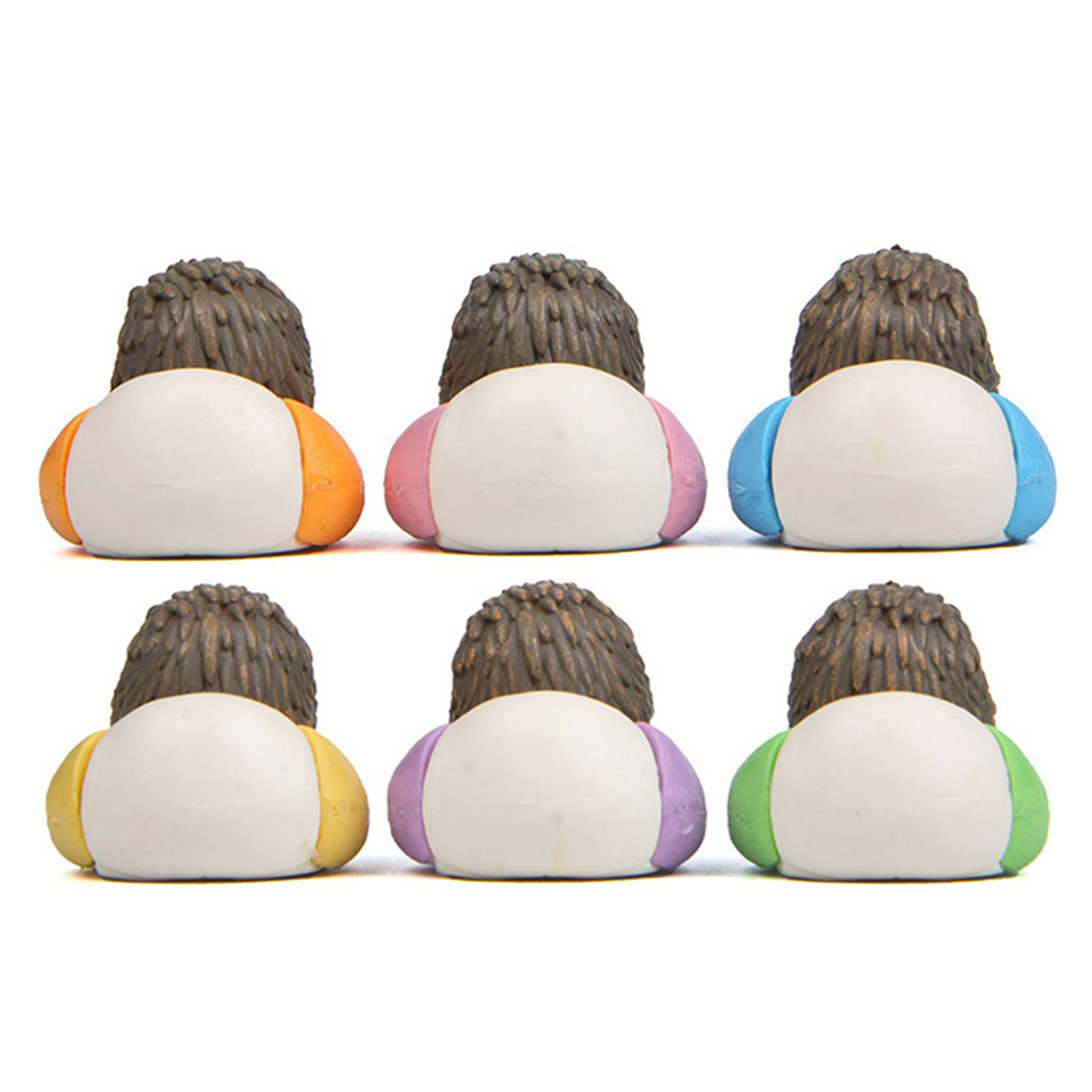 6pcs Hedgehog Models Solid Model Ornament Dollhouse Animal Figure Diy ...