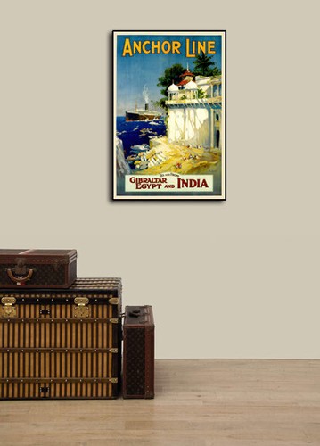 Anchor Line 1930s Vintage Style Ocean Liner Travel Poster - 24x36 | eBay