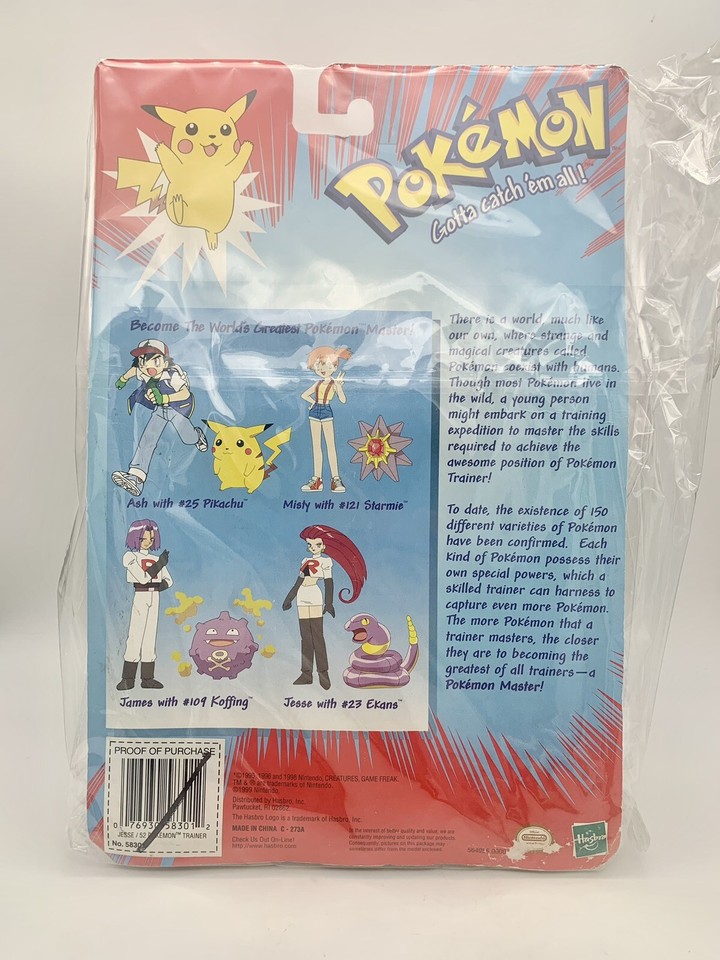 Hasbro Pokemon Trainers Jesse Ekans #23 Action Figure MISB NEW 1999 ...