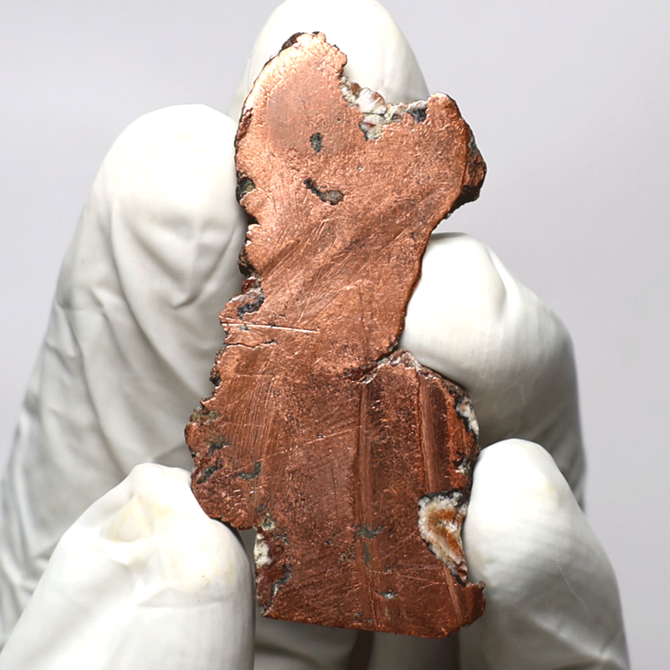 19.78g Natural Native Copper Ore Polished Freeform Crystal Slab ...