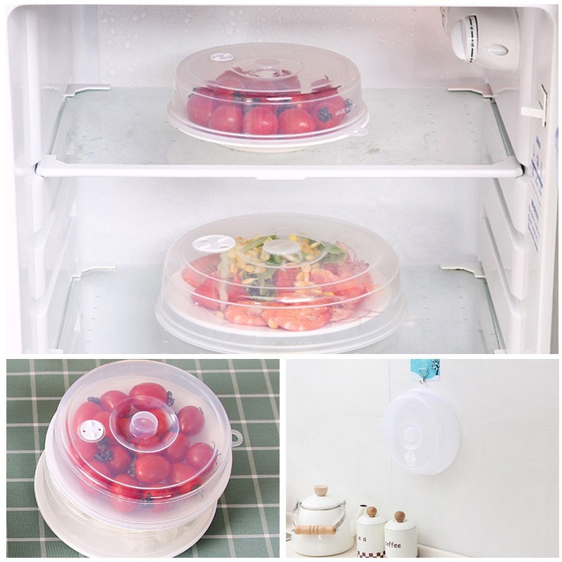 Cover Plate Steam 9" Topper Clear Cooking Ventilated Dish Fridge Guard ...