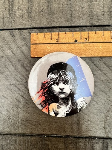 Vintage Les Miserables Pin 2.25" Button Musical Theater Show | eBay