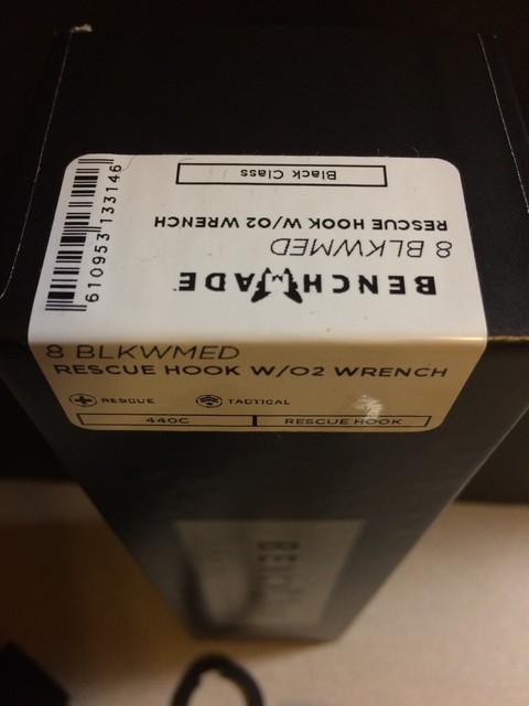 Benchmade 8 Rescue Hook Emergency Strap Cutter W/ Black MOLLE Pouch ...