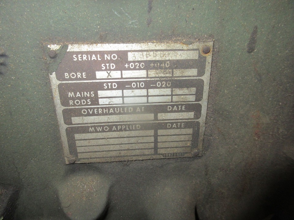 Continental LDT-465-1C Multifuel Engine Cylinder Block Hercules M35A2 ...