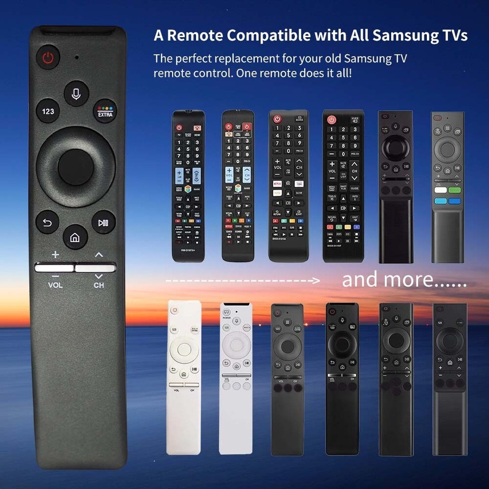 New BN59-01266A Bluetooth Voice Remote Replacement for Samsung Smart TV ...