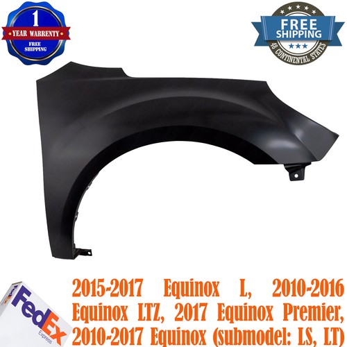Front Right Side Fender For 2010-2017 Chevrolet Equinox Primed Steel ...