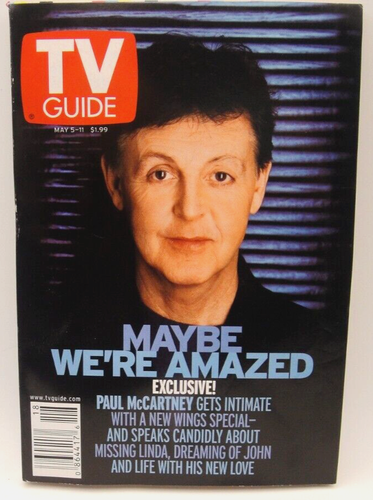 TV Guide Mag Paul McCartney of the Beatles May 5, 2001 Clean Newstand ...