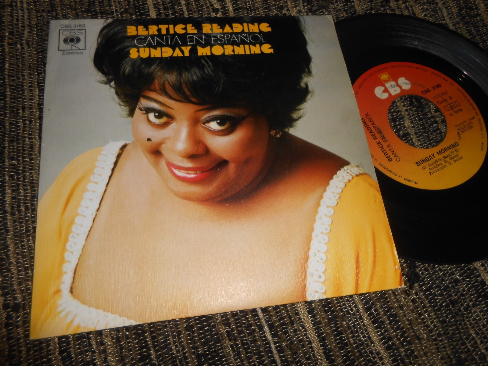 Bertice Reading Sung Spanish Sunday Morning/Lean on Me Single 7 " 1975 ...