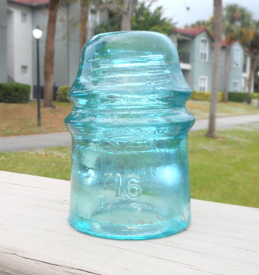 Nice Light Aqua CD 121 R Good Denver Toll Style Glass Insulator (S) | eBay