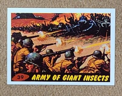 1984 Mars Attacks Card #39 Army Of Giant Insects - Renata Galasso ...