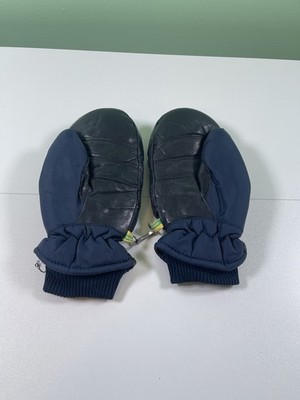 Vintage Kombi Goose Down Mittens Blue Leather size Small Gloves Men | eBay