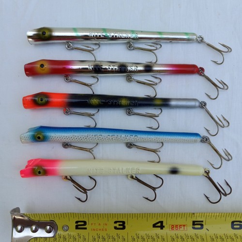Lot of 5 Catchmore NITE STALKER 5" Pencil Plug Stick Bait Plastic ...