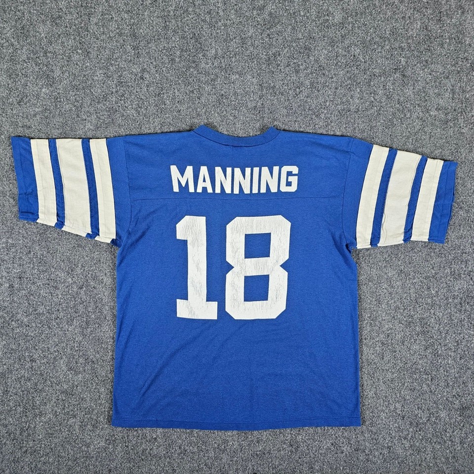 VTG 1999 Logo 7 Indianapolis Colts Manning 18 Football Jersey Shirt ...