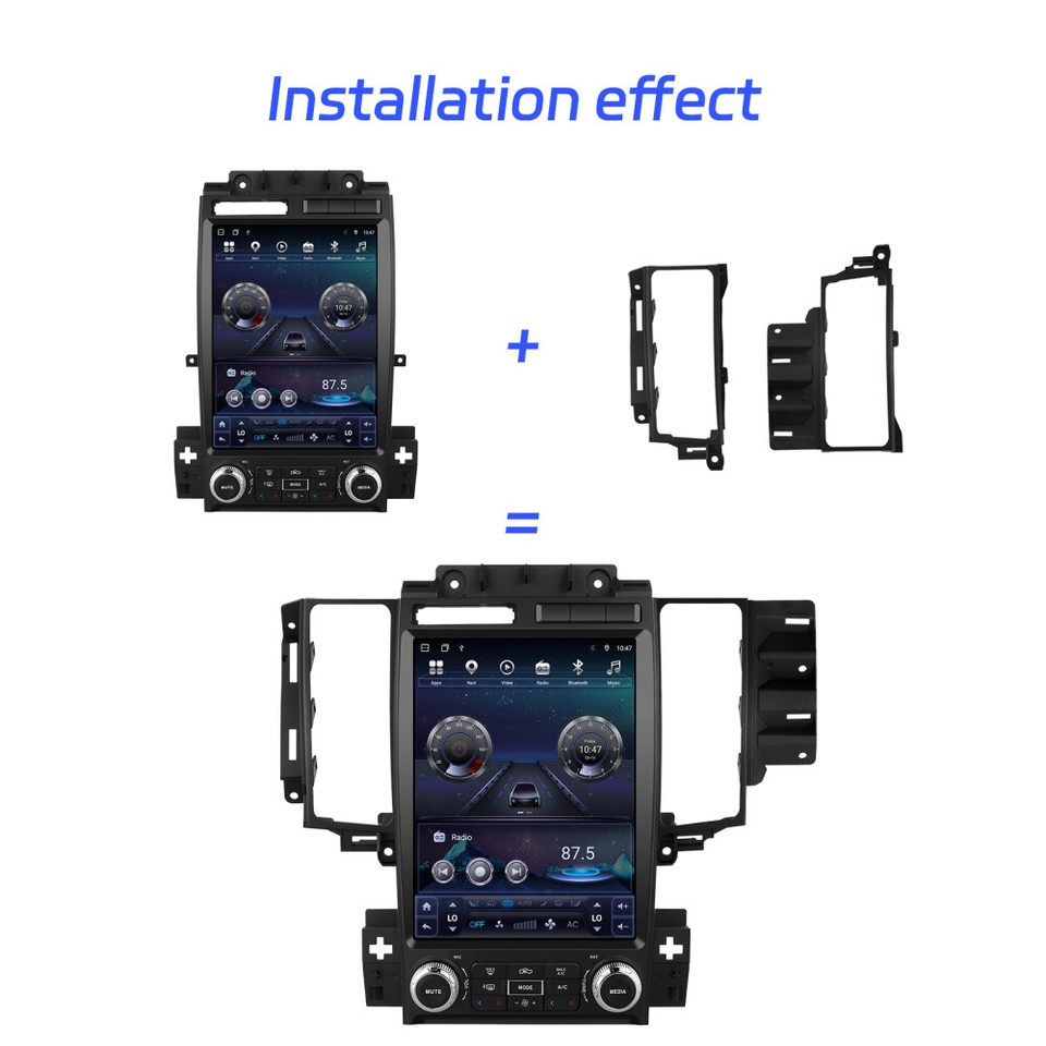 12.1" Android 13 Carplay 4+64G Tesla Car Stereo Radio For Ford Taurus ...