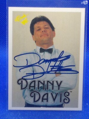 AUTOGRAPH Danny Davis 1989 TitanSports Classic WWF Referee #55 | eBay
