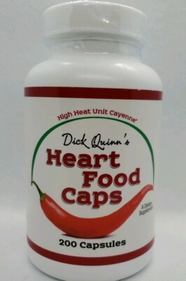 Dick Quinn's Heart Food Caps High Heat Unit Cayenne 200 Capsules ...