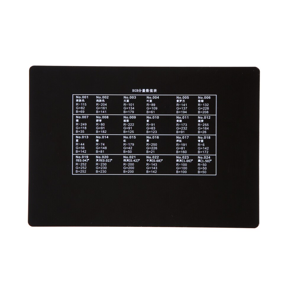 Andoer 24 Color Checker Color Card for Superior Digital Color ...