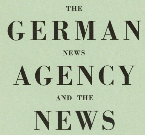 1939 The German News Agency & The News WW2 Militaria English | eBay