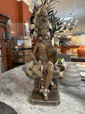 Lladro Aztec Indian 2139 Porcelain Figurine Designed By Vincente ...