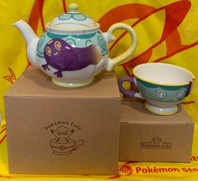 Pokemon Cafe Limited Polteageist Tea Pot & Sinistea Tea Mug Cup Set ...