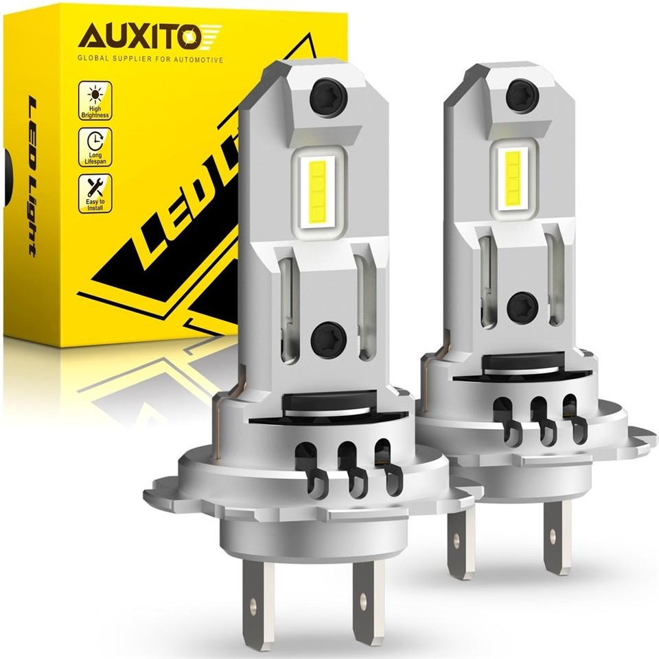AUXITO LED H7 Bulb Headlight Kit Low High Super Beam 20000LM Bright ...