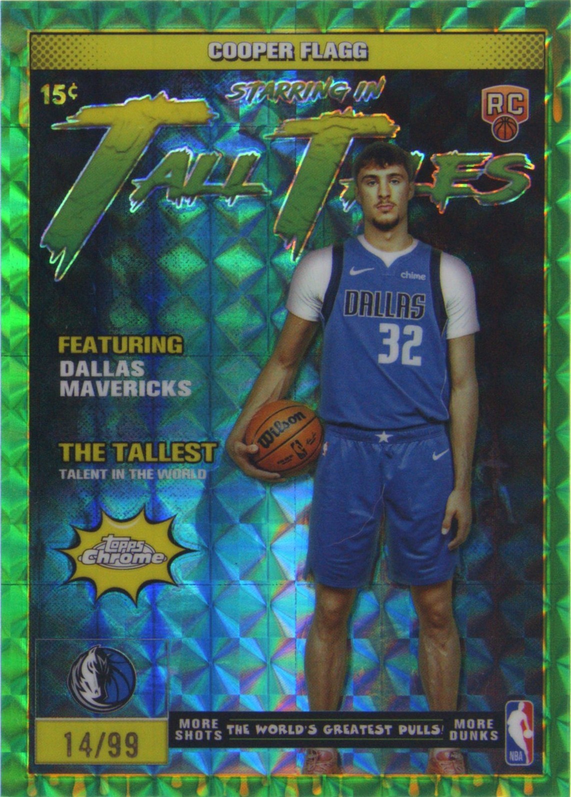 2025-26 Topps Chrome - Tall Tales Cooper Flagg #TT-16 Green Geometric ...