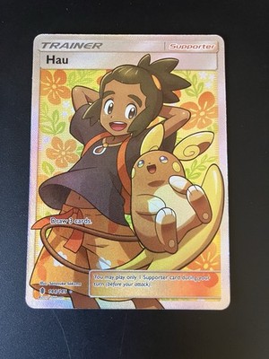 Trainer Hau 144/145 Full Art Guardians Rising Pokemon TCG | eBay