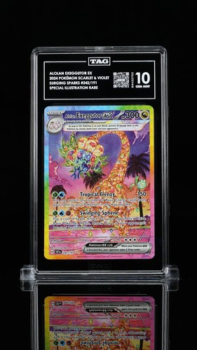 2024 Pokémon Scarlet & Violet Alolan Exeggutor ex #242/191 SIR TAG 10 ...