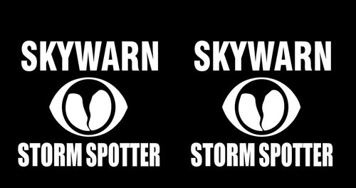 SKYWARN Storm Spotter 2 Pack 5.5" Vinyl Decals Storm Chaser SKYWARN Car ...