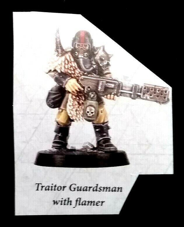 Warhammer 40k Chaos Space Marine Traitor Guardsman w/Flamer | eBay