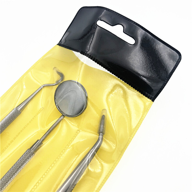 3pcs/set Basic Dental Instruments Set Mouth Mirror Explorer Cotton ...