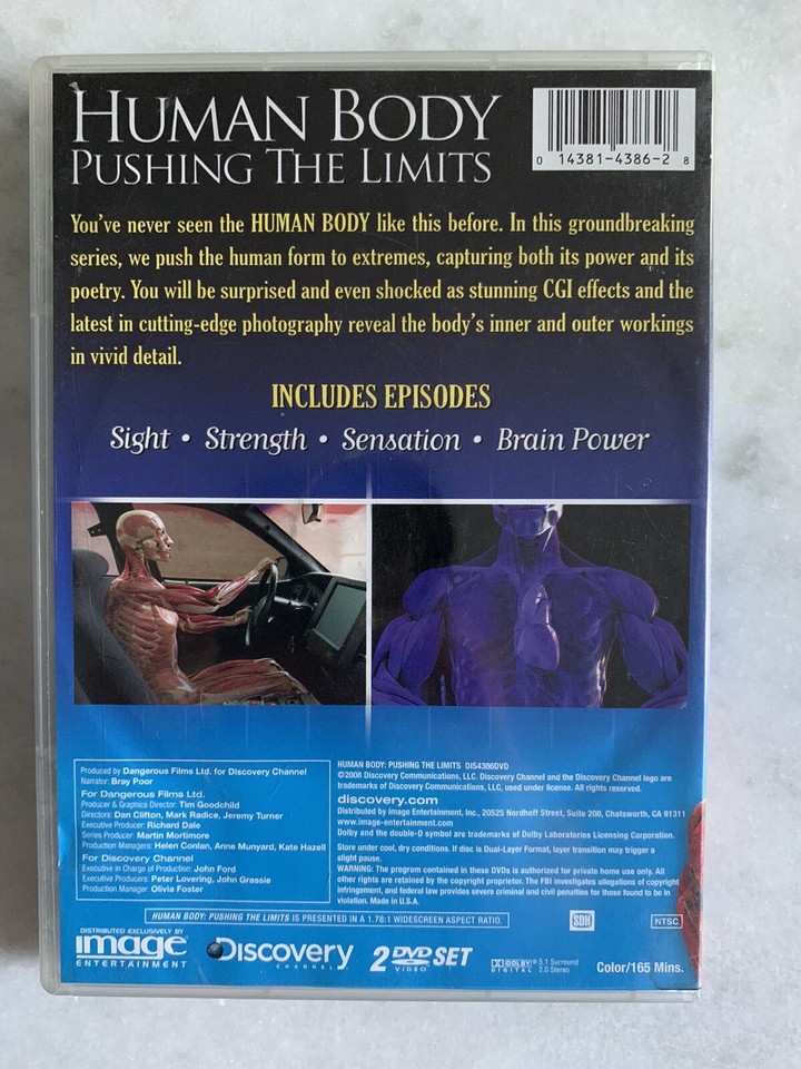 Discovery Channel - Human Body: Pushing The Limits (DVD, 2008, 2-Disc ...