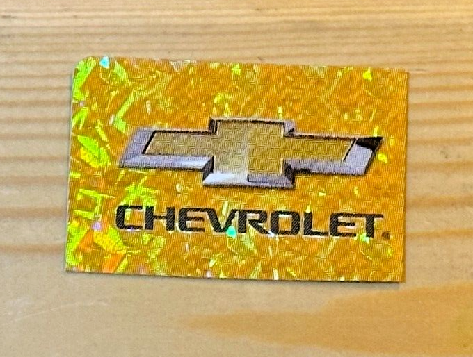 Chevrolet, Chevy, Chroma, Holographic Sticker, High Quality, 2" X 1-1/4 ...